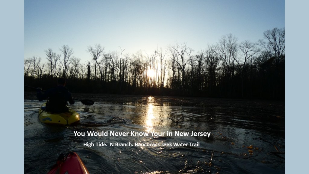 Sunset Paddle. Melpine Landing Way-Point. State of NJ State Natural ...